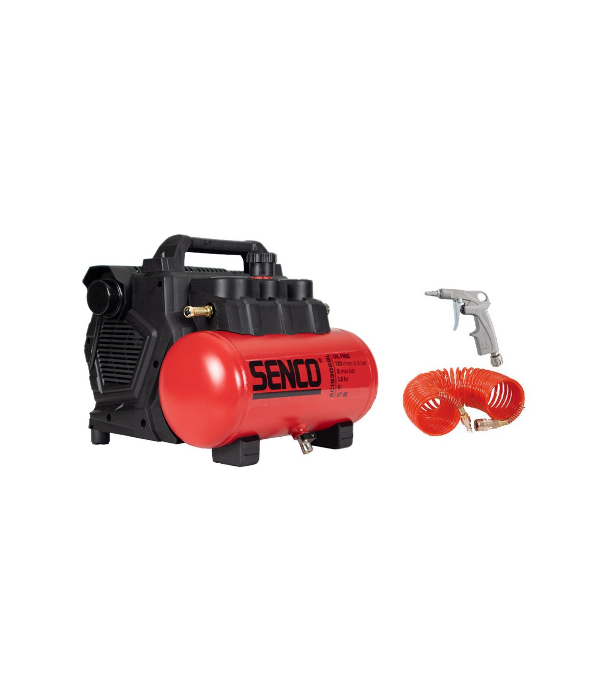 Lot compresseur AC193068BL + Kit soufflette SENCO : Ref. 8000729 ...